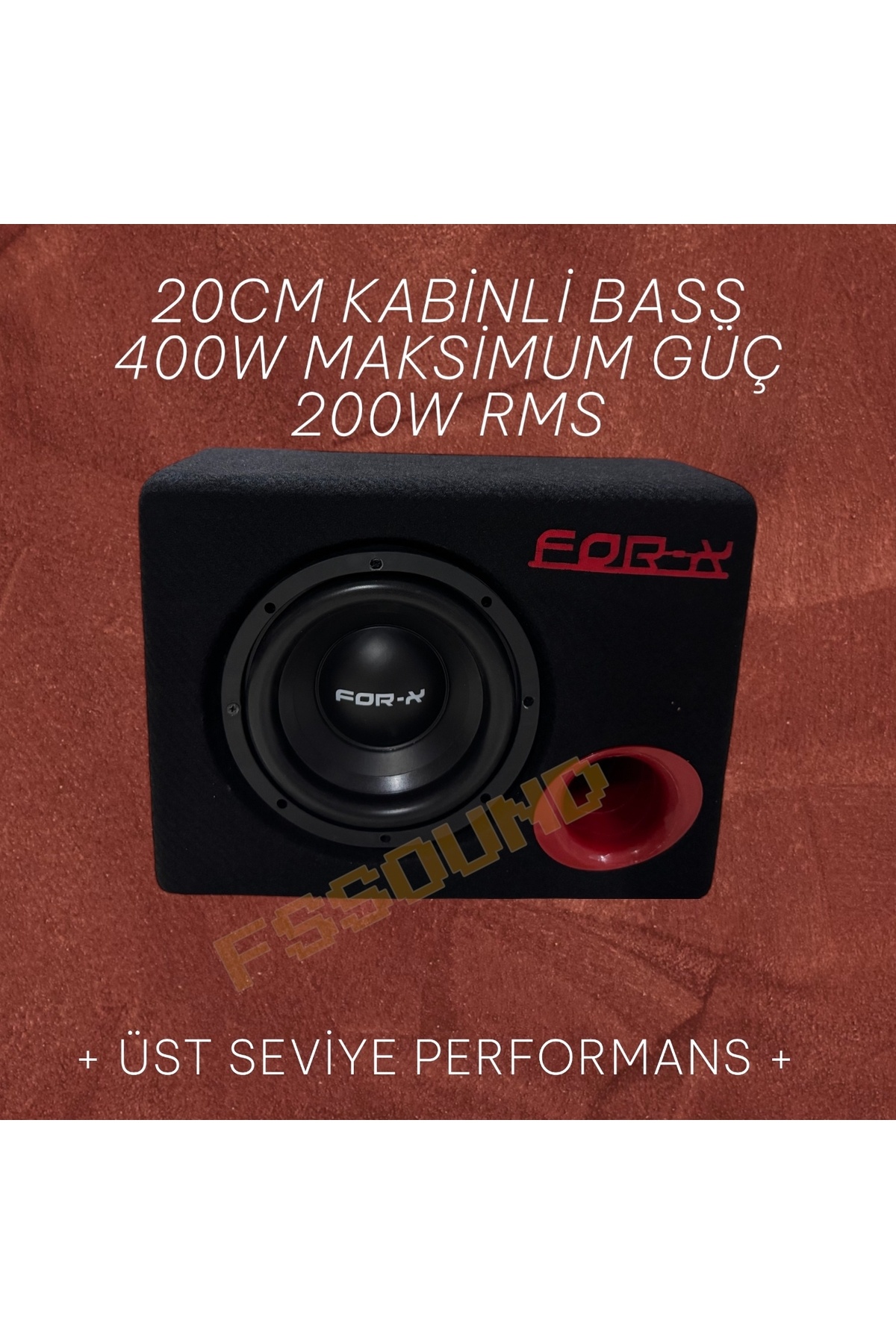 FSSOUND 20CM KABİNLİ BASS! 400W 200W RMS! Fiyatı, Yorumları - Trendyol