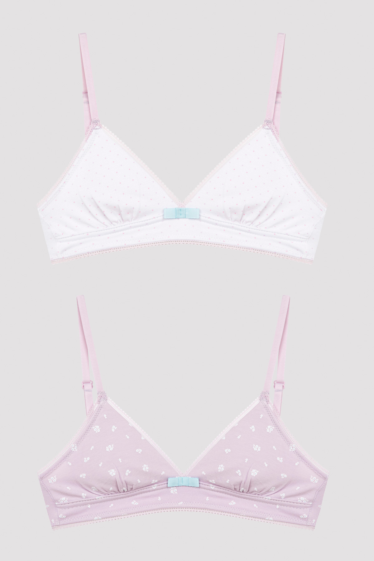 Penti Çok Renkli Kız Çocuk My First Bra Mor Işlemeli 2'li Büstiyer ...