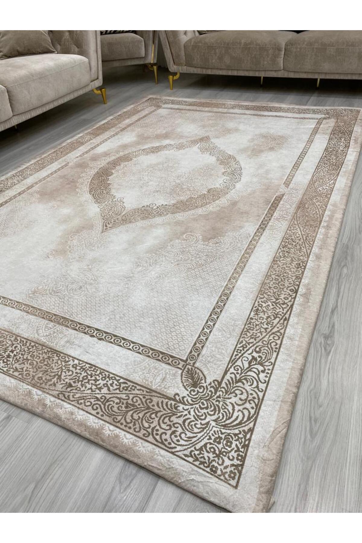 LİMAY Practical Velvet Fabric Sponge Free Carpet Cover - Washable ...