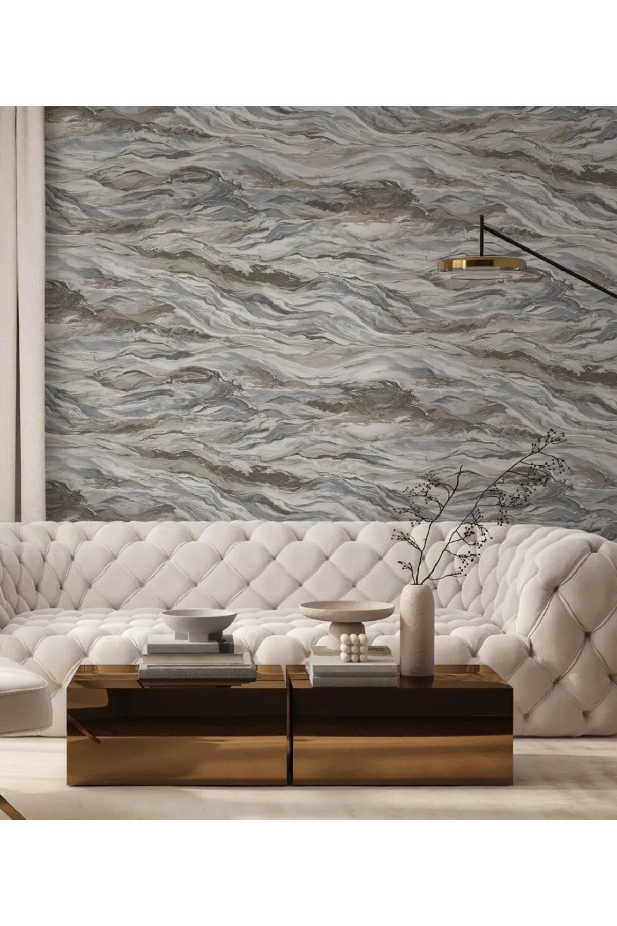 Adawall OMEGA 23207 Serisi | Modern Mermer Desen Duvar Kağıdı / 16,5 m2 ...
