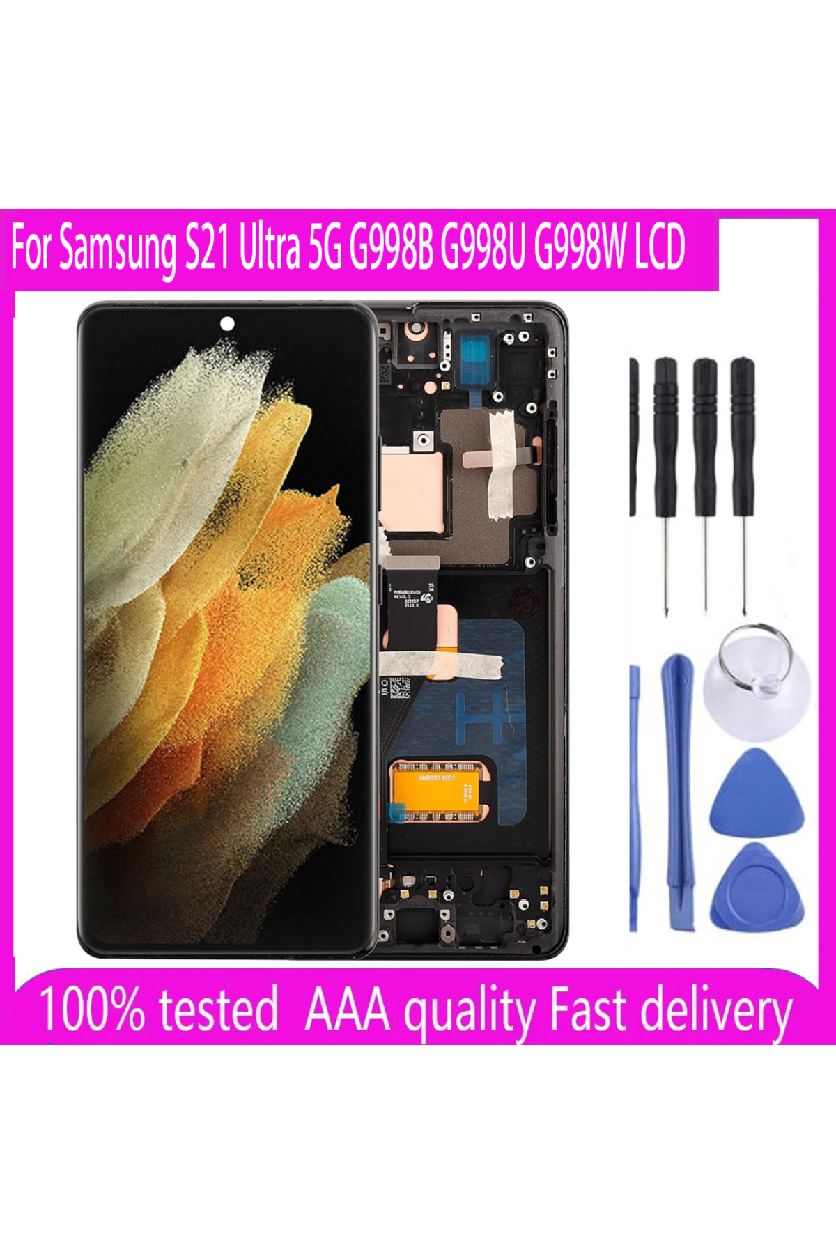 Choice Tested For Samsung Galaxy S21 Ultra 5G LCD G998F G998F/DS G998B ...