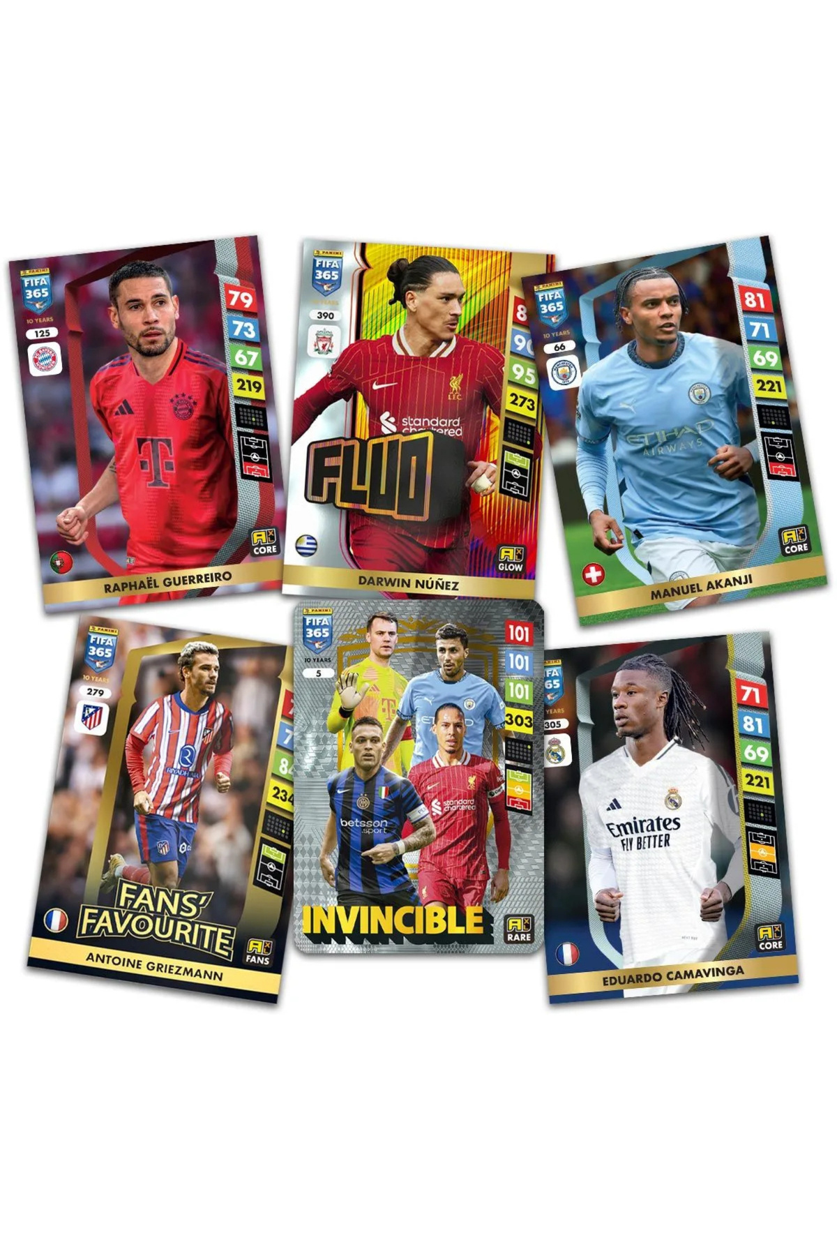 TOYFEST Panini Adrenalyn Fifa 365 - 2025 Official Trading Card Futbolcu Kartları - 2 PAKET (12 ...