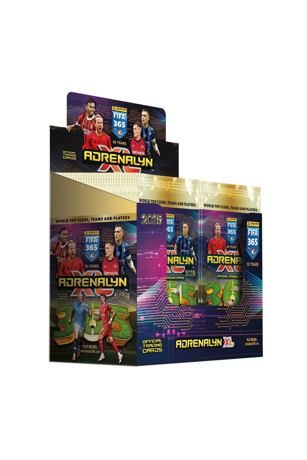 TOYFEST Panini Adrenalyn Fifa 365 - 2025 Official Trading Card Futbolcu Kartları - 50 PAKET (300 ...