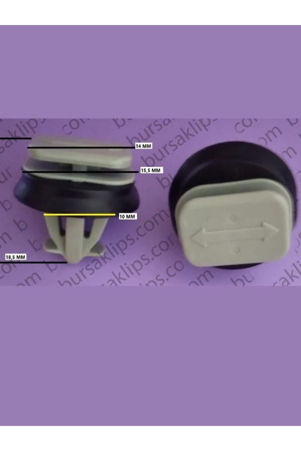bursaklips İVECO DAİLY 2014-2022 ÇITA KLİPSİ 5801720444 (5 ADET ...