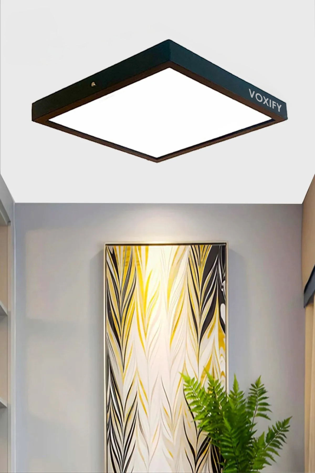 Genel Markalar Metal Kasa 20x20 Led Panel Aydınlatma Şık Oturma Odası ...