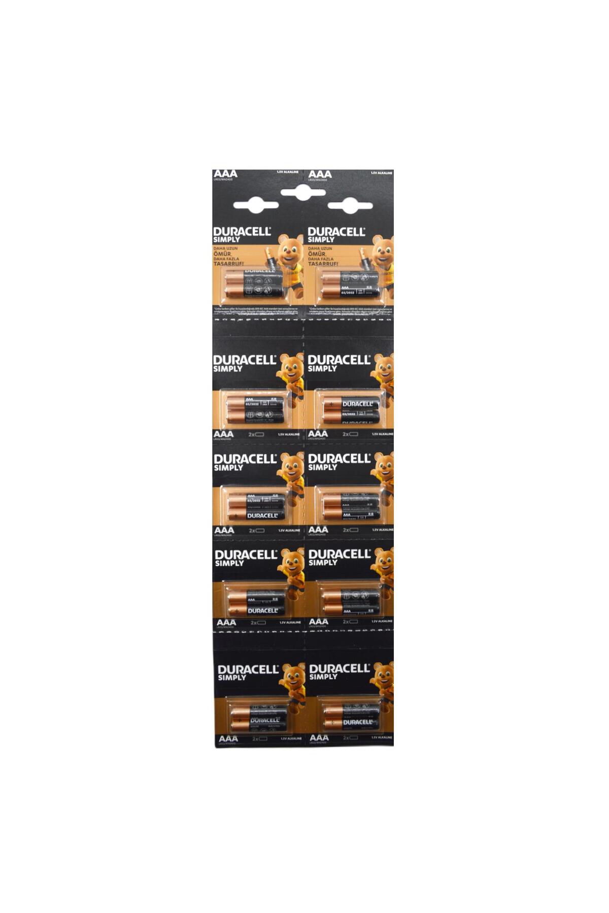 Duracell Simply Alkalin AAA İnce Pil 20 li - Fiyatı, Yorumları
