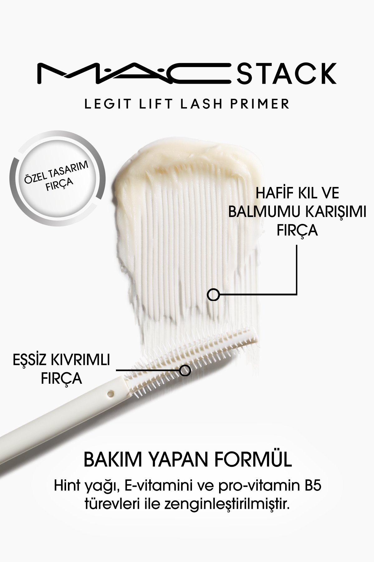 Mac KİRPİKLERE HACİM,KALDIRMA VE UZUNLUK VERİCİ MASKARA BAZI Passi.4812 ...