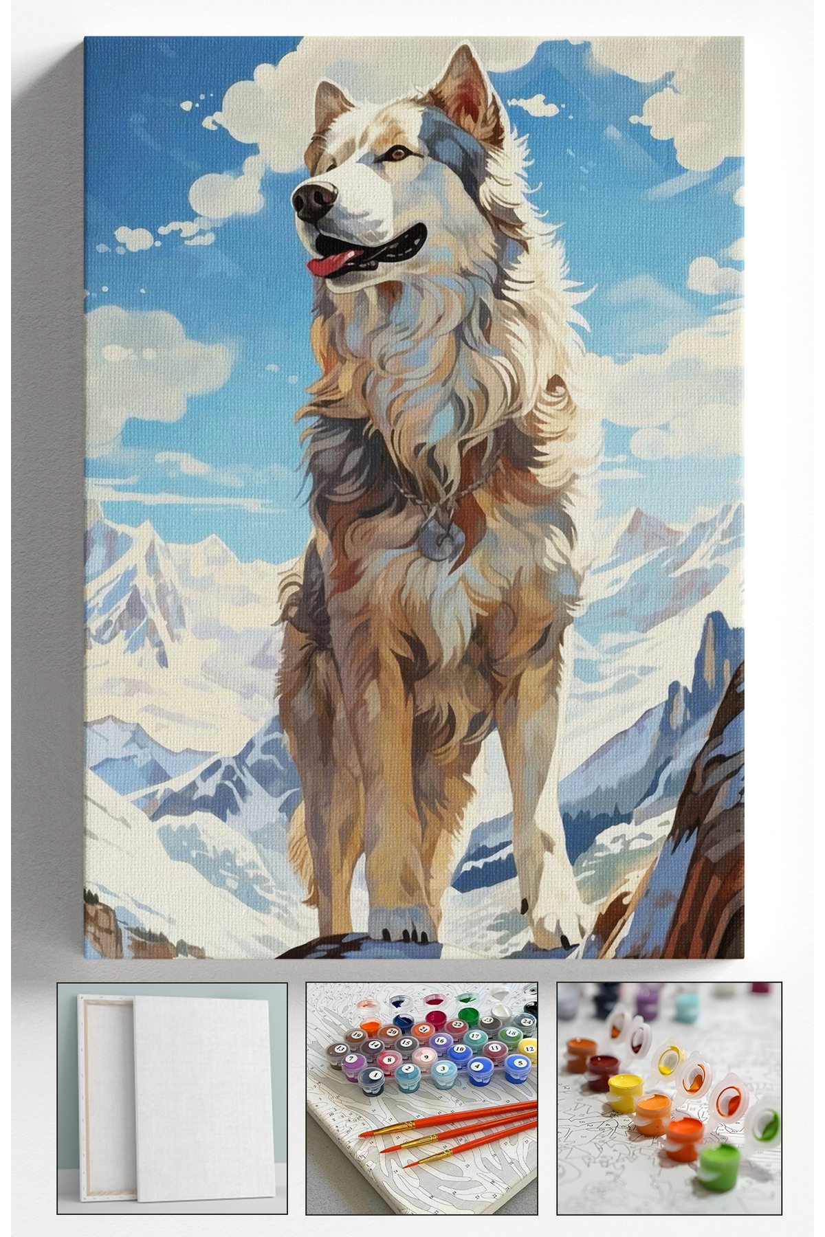 Sulepas Sayılarla Boyama Tuval Seti Fırça Boya Dahil (Çıtalı) 40x50 CM ...