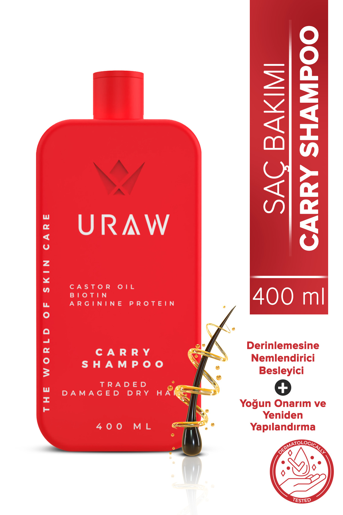 Uraw Carry Shampoo ( Yoğun Saç Dökülmesine Karşı Bakım Şampuanı ) ( 400 ...
