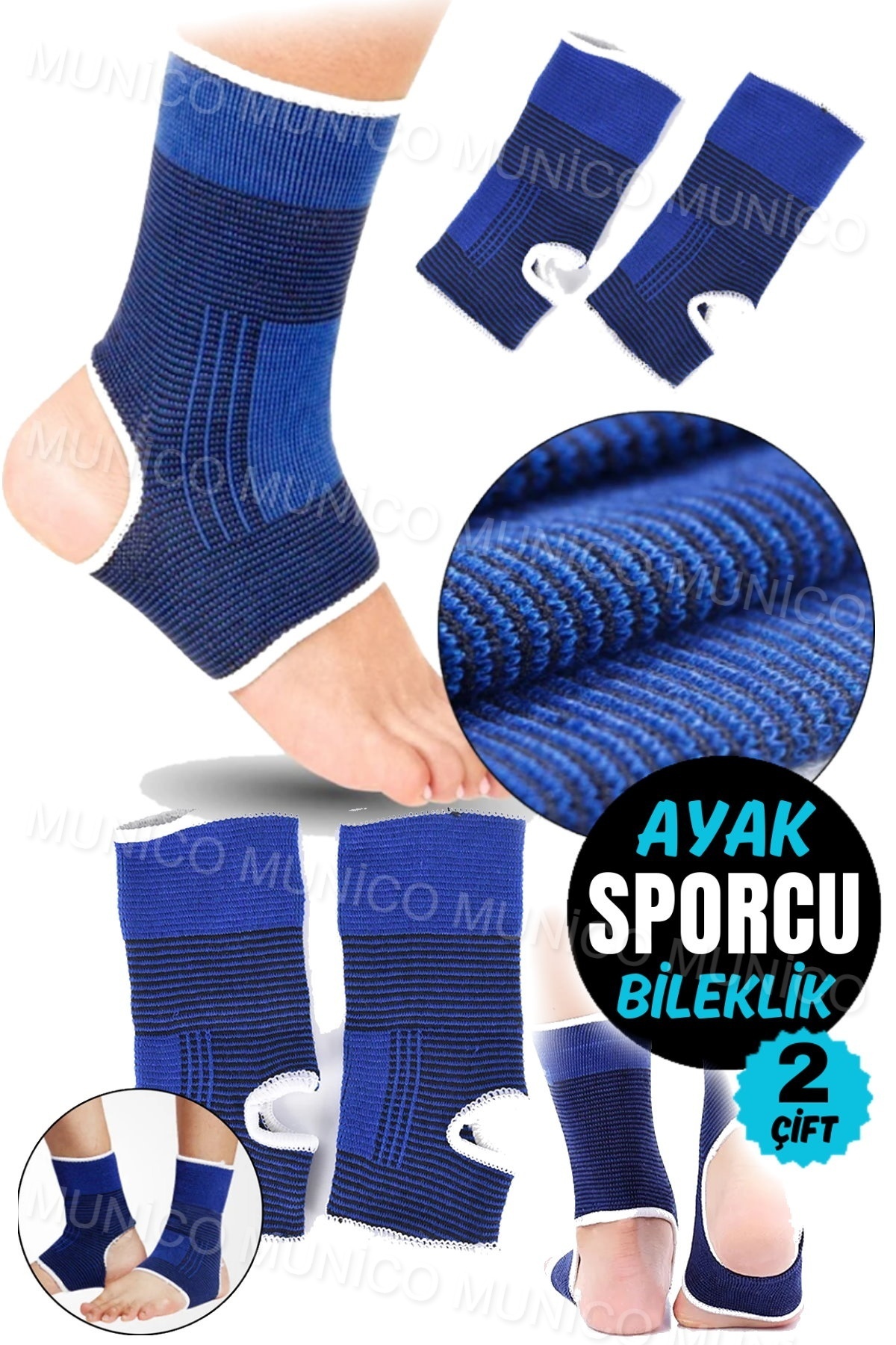 Gaggani 2 Çift Nefes Alabilir Ayak Bileği Desteği Yaralanmalar Önler İç ...