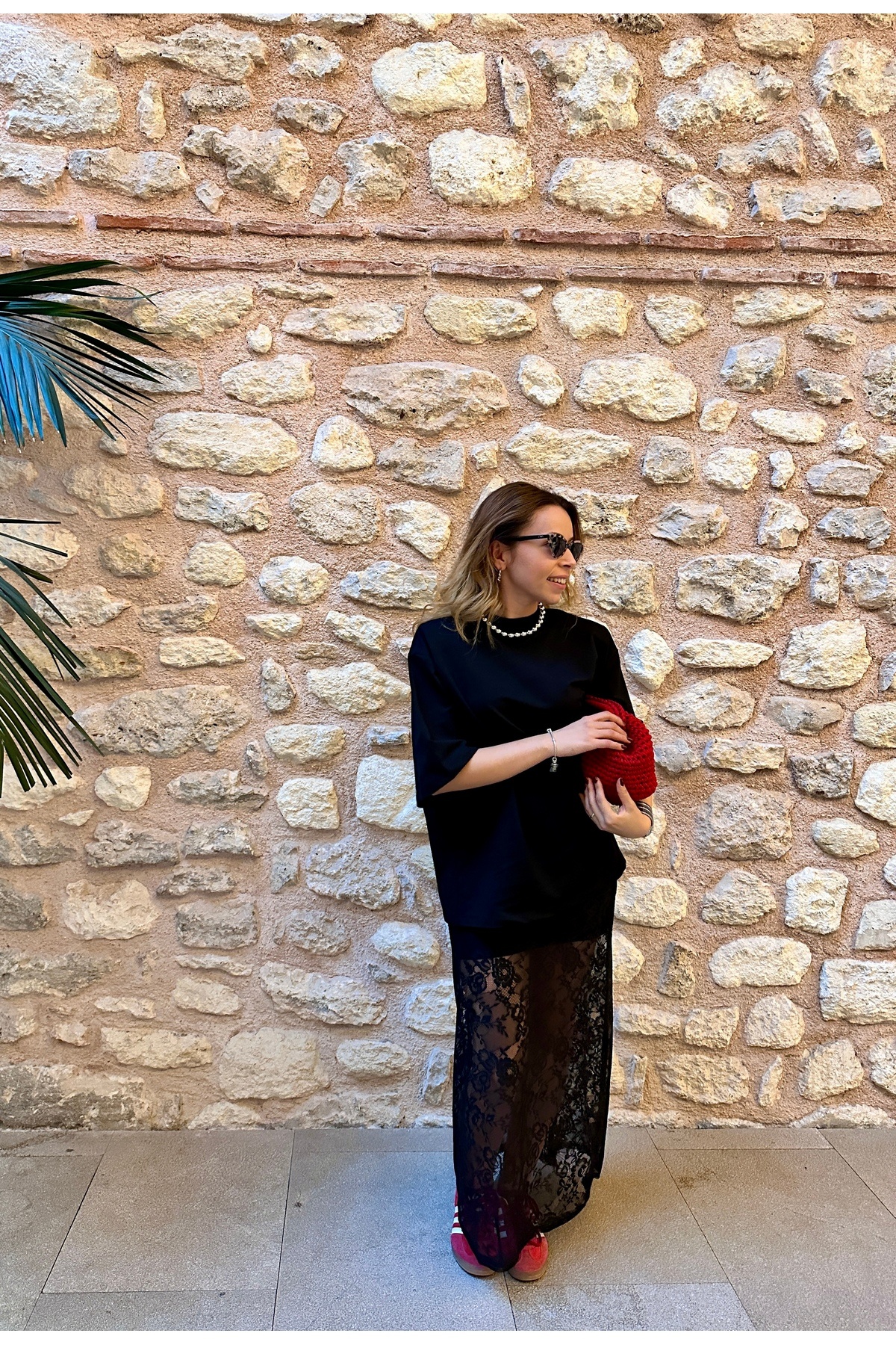 ESMA GÜL BUTİK Siyah Dantelli Mini Astarlı Maxi Boy Etek Fiyatı ...