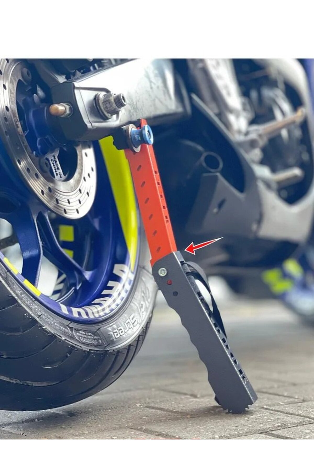 SUPERMOTO Motosiklet Taşınabilir Ittir Maşa Krikosu Motor Lifti Teker ...