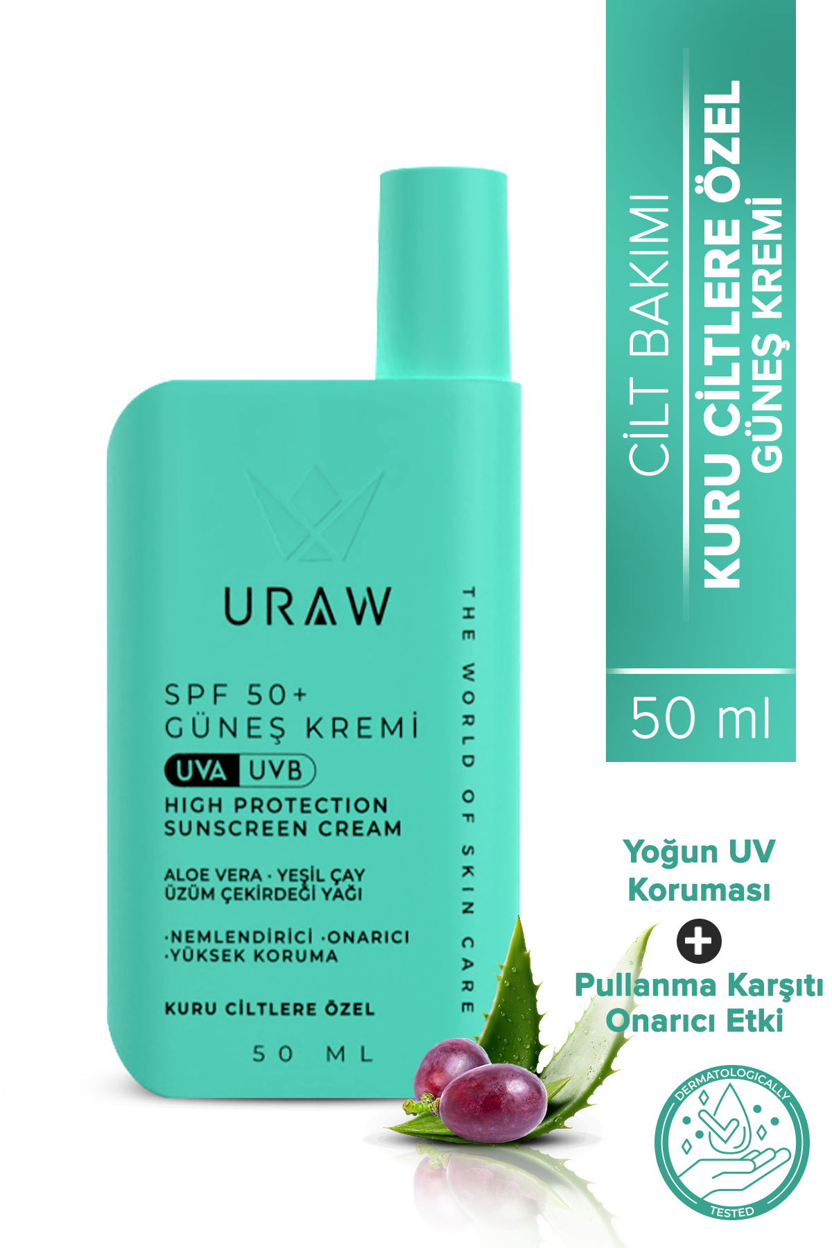 Uraw Aloe Vera Güneş Kremi | Spf 50 Ile Ve Atopik Ciltler Için ...
