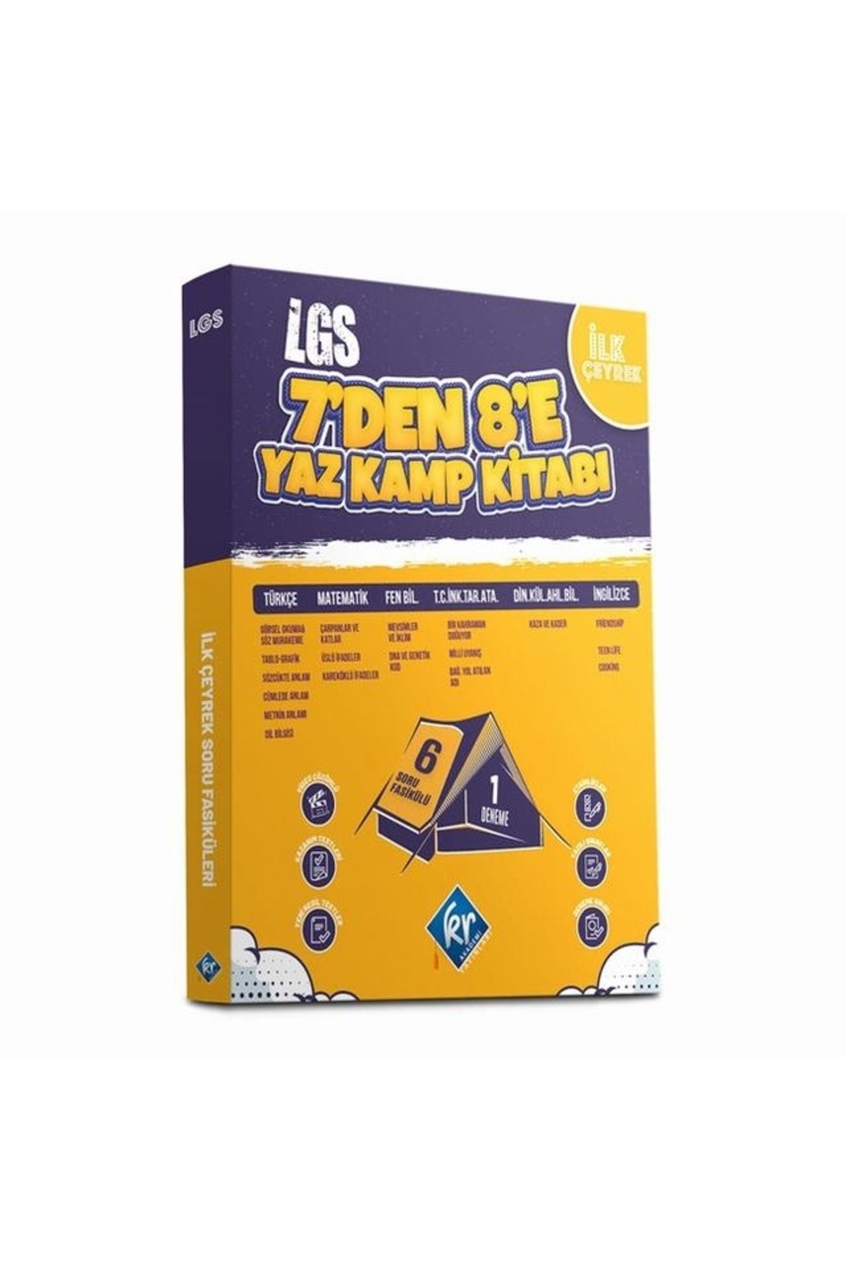 KR Akademi Yayınları Lgs 7'den 8'e Yaz Kamp Kitabı (TÜM DERSLER ...
