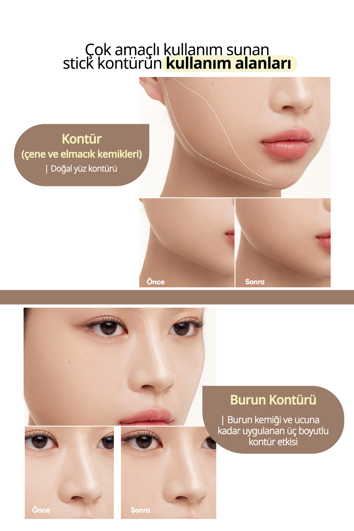 PERIPERA Pratik Uygulanan Çift Taraflı Kontür Stick PERIPERA V Shading ...