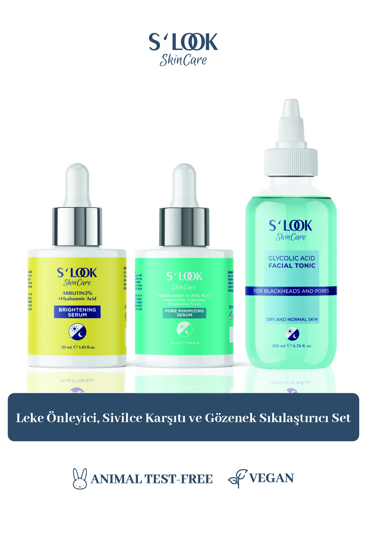 Slook Leke önleyici,sivilce karşıtı ve gözenek sıkılaştırıcı setset ...