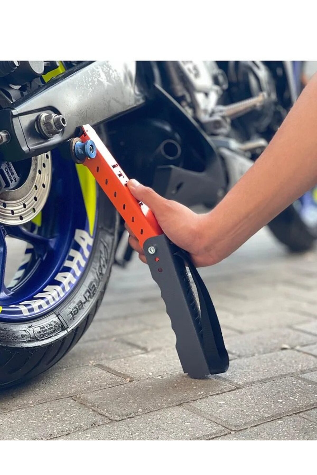 SUPERMOTO Motosiklet Taşınabilir Ittir Maşa Krikosu Motor Lifti Teker ...