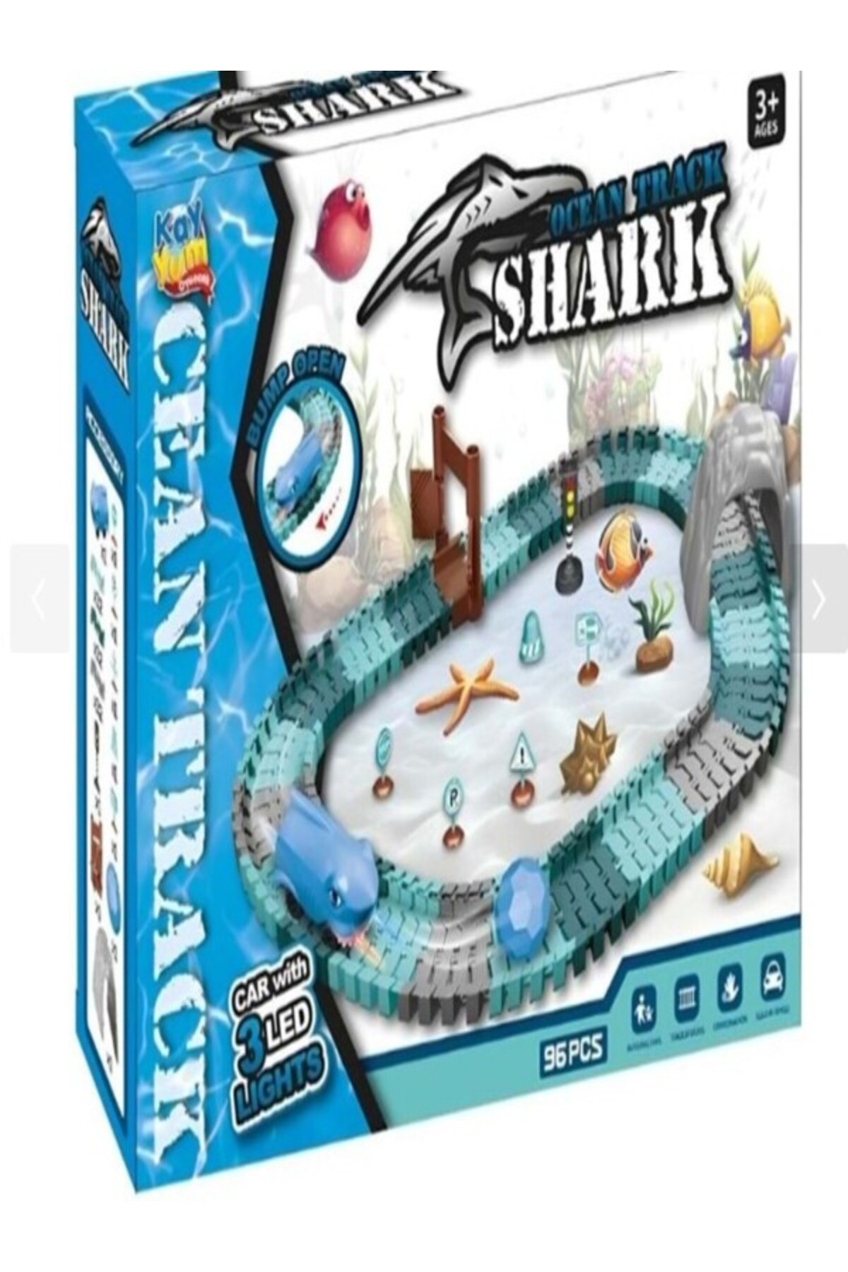sfs elektrik araba yarışı OCEAN TRACK SHARK SET 96 PRÇ 8060 *16 ...