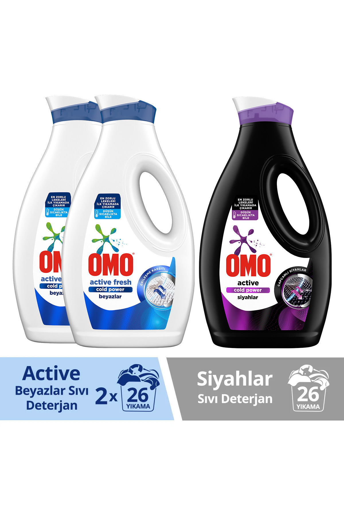 Omo Sıvı Deterjan Active Fresh 1690 Ml*2 Black 1690 ml - Fiyatı, Yorumları