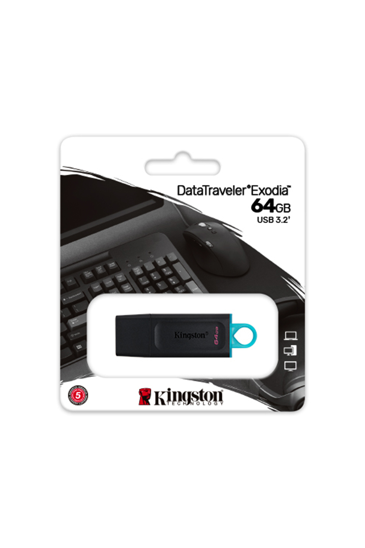 Kingston Dtx 64gb Usb 3.2 Gen.1 Datatraveler Exodia Flash Bellek Dtx/64 ...