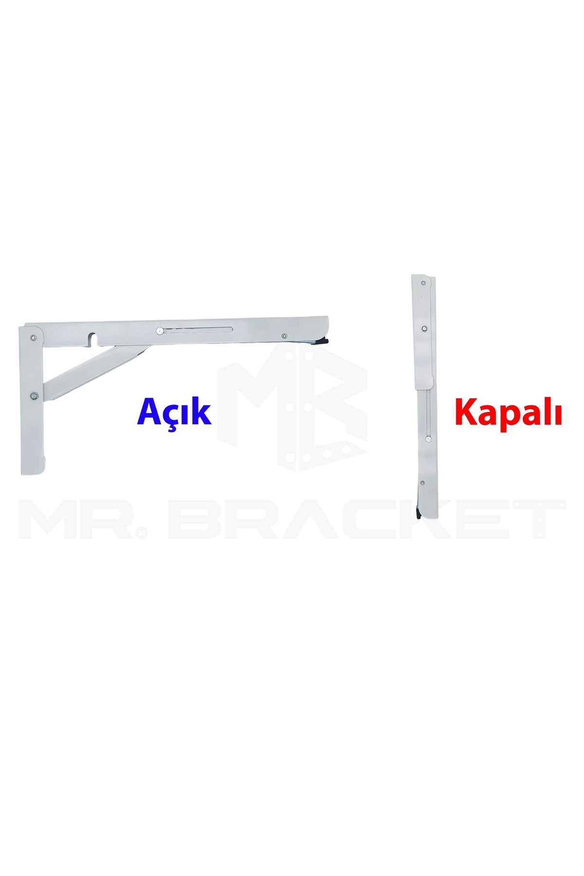 MR.BRACKET 30cm Beyaz 1-Takım - Mandallı Katlanabilir Masa Konsolu - Aç ...
