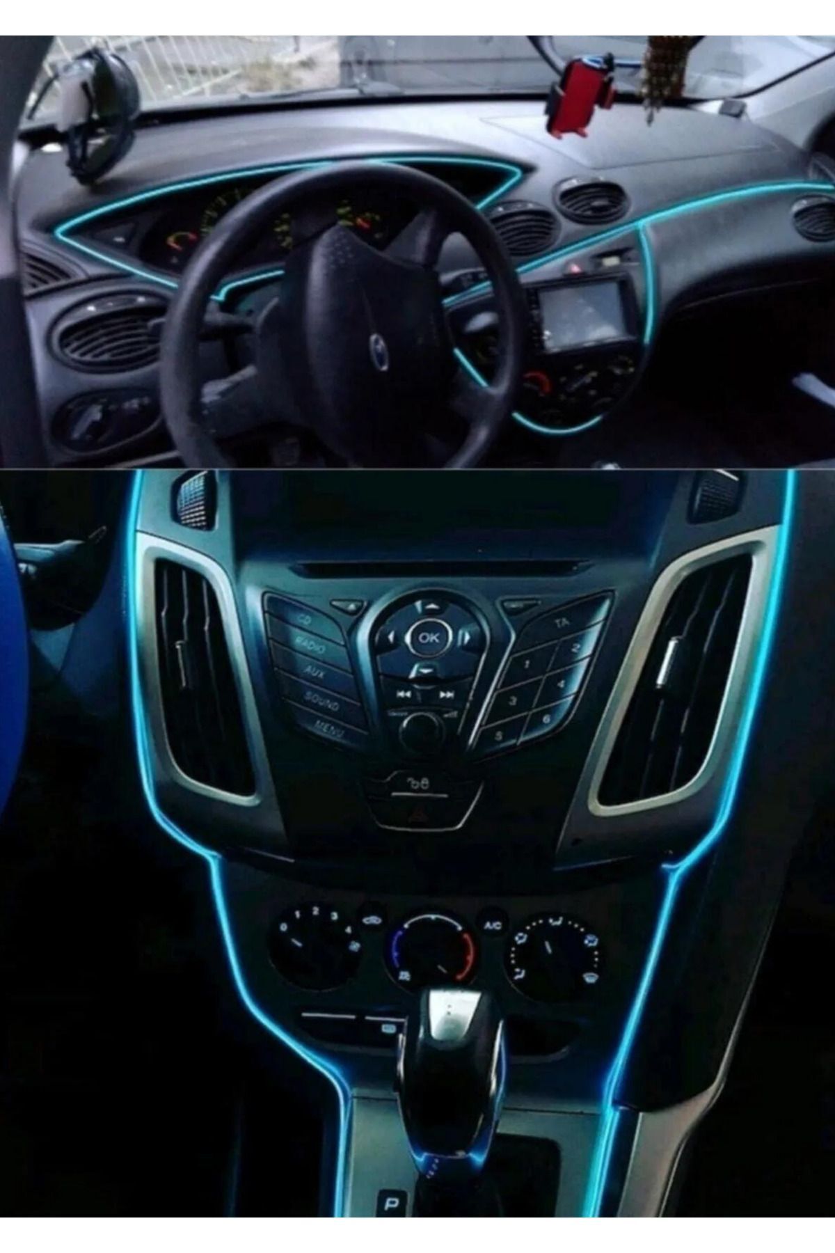 Genel Markalar GLDRK Araba Içi Torpido Şerit Ledi Renkli Ip Neon Ip Led ...