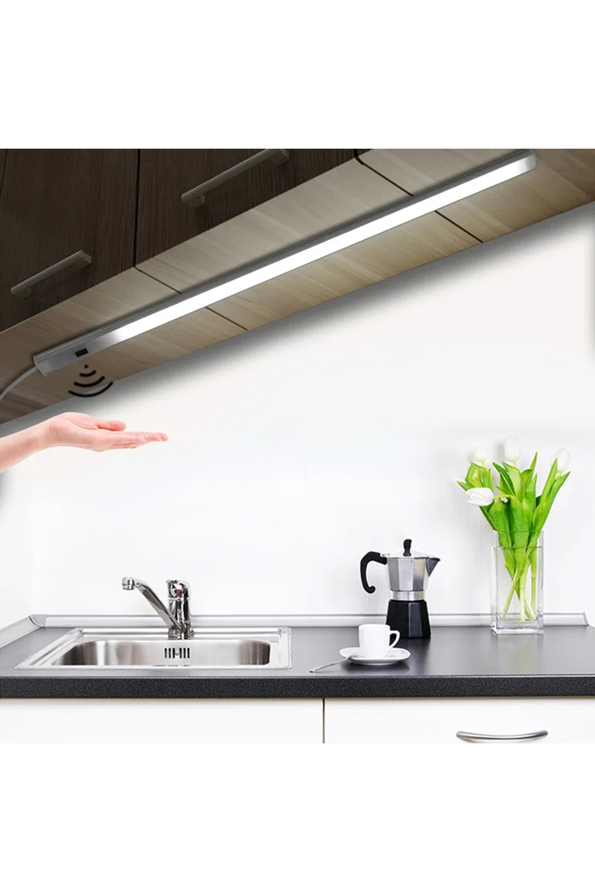 Kendineal Sensörlü Akıllı LED Lamba, Temassız Mutfak Lambası, 3 Farkı ...