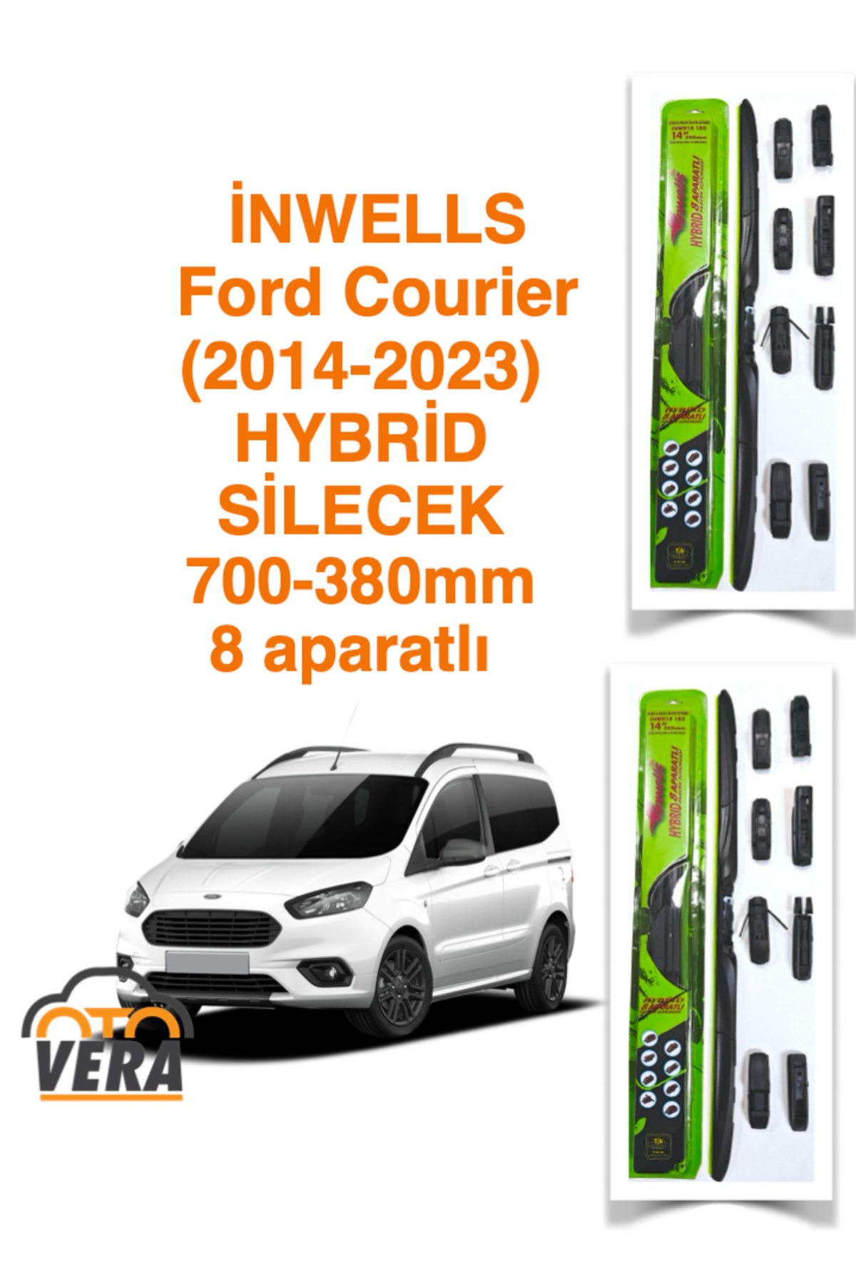 Inwells Ford Courier (2014-2023) Inwells HYBRİD 8 aparatlı Silecek ...
