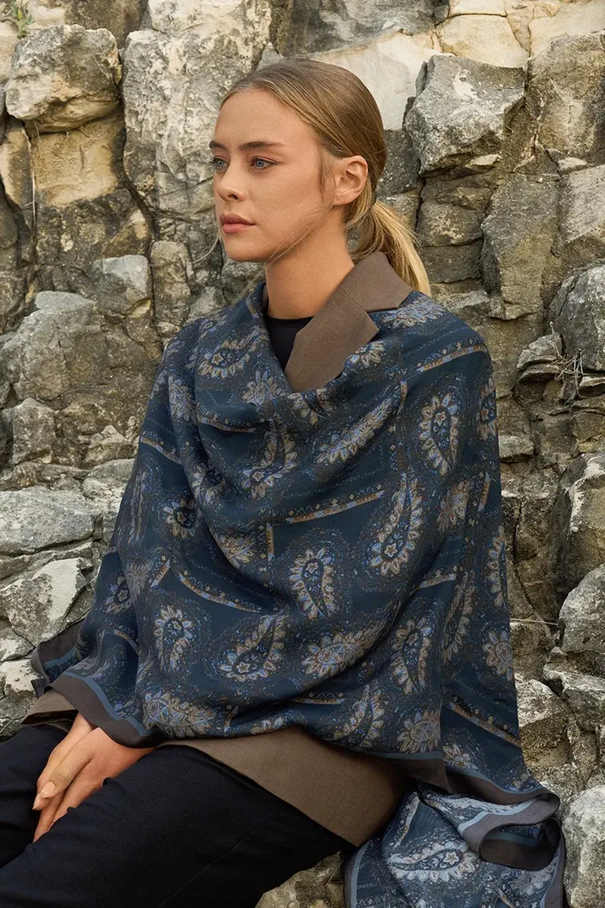 ED Scarf Iconic Collection Lema - Lacivert Fiyatı, Yorumları - Trendyol
