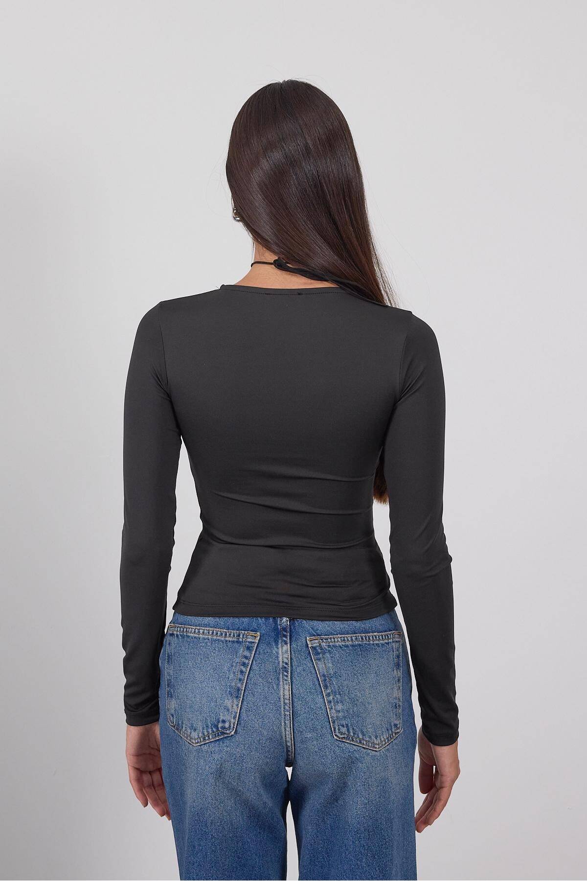 Addax Bisiklet Yaka Uzun Kollu Basic Bluz B0074-G1 Fiyatı, Yorumları ...