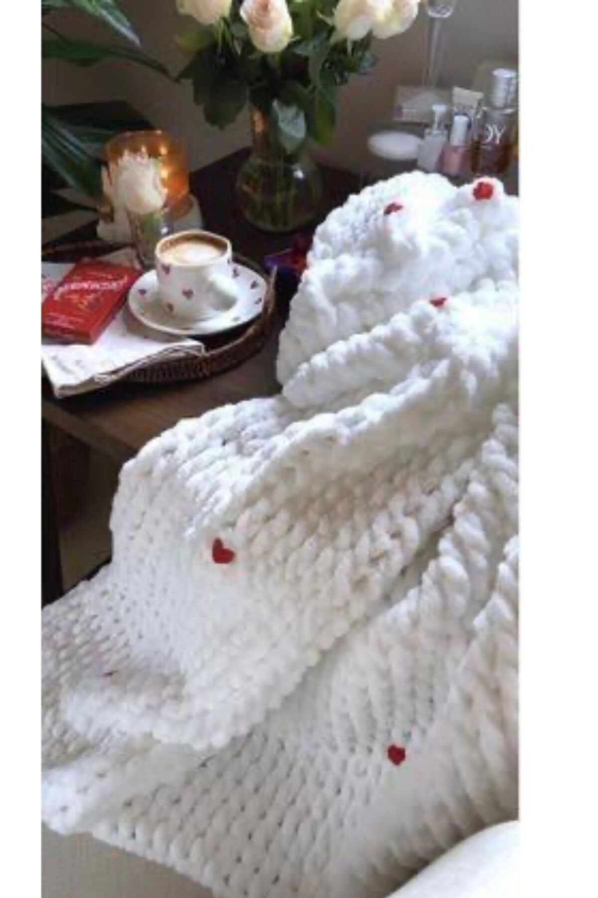 İPLİK EVİM Puffy El Örgüsü Battaniye - Fiyatı, Yorumları