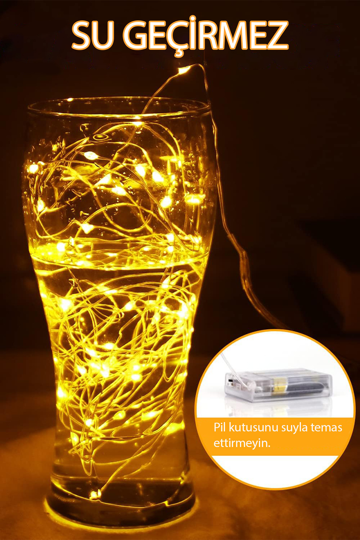 Factorial Led Aydınlatma 5 Metre Dekoratif Pilli Ambiyans Aydınlatma