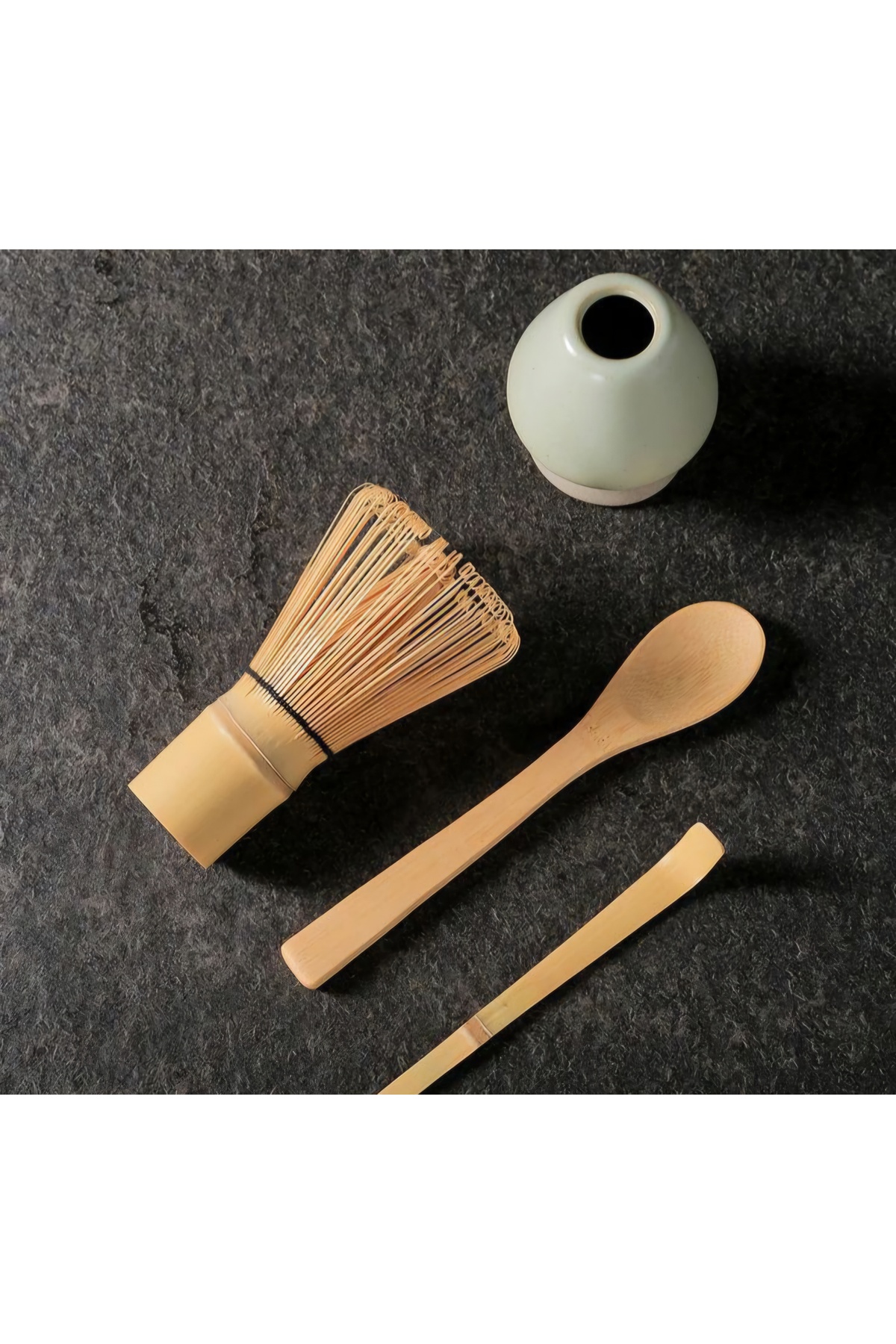 Karadeniz Matcha Bambu Whisk Bambu Scoop Çayı İçin El Yapımı 3 Parça ...
