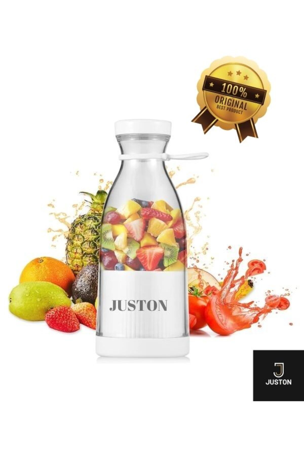 Juston -380ml Taşınabilir Blender Mini Meyve Karıştırıcı Milkshake ...