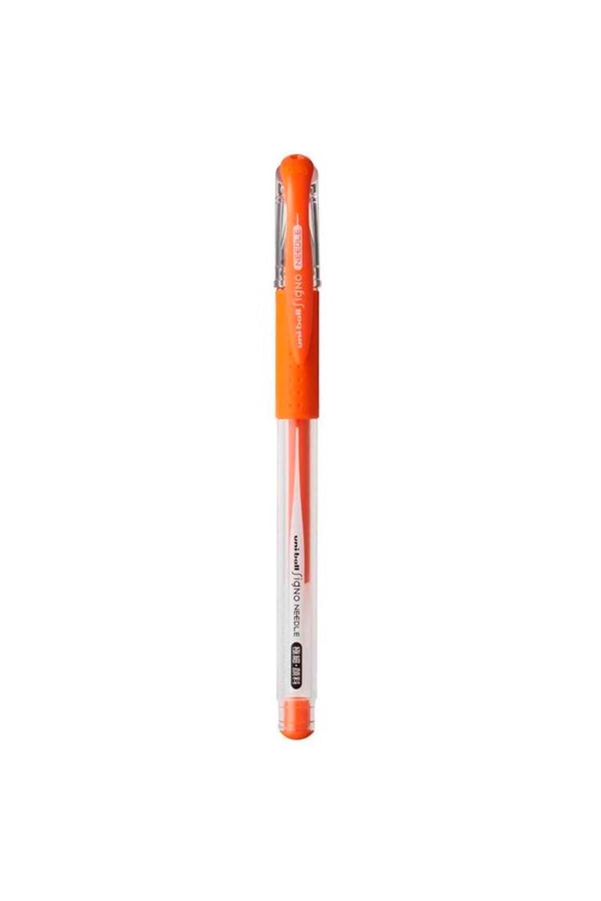 Unibal Uni-ball Signo Needle Metal 0,38 Mm Turuncu Iğne Uçlu Jel Kalem ...