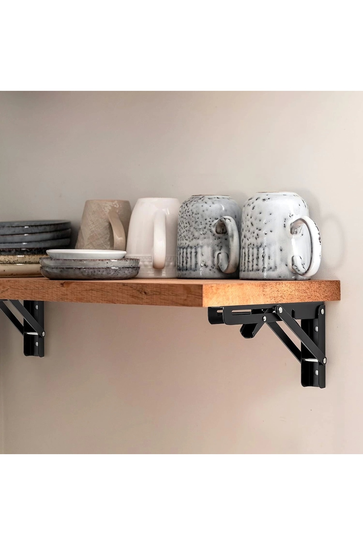 MR.BRACKET 30cm Siyah 1-Takım - Mandallı Katlanabilir Masa Konsolu - Aç ...