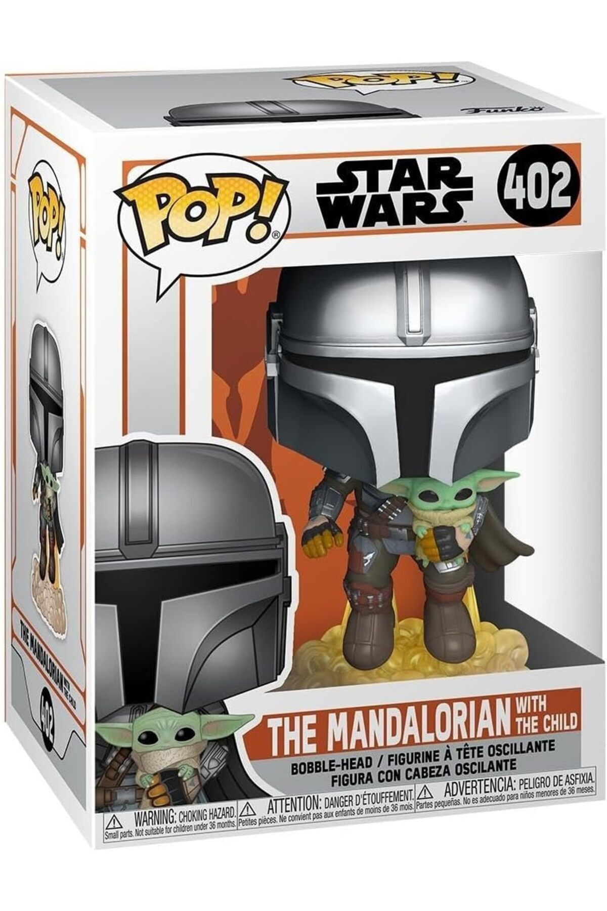 Funko Pop Vinyls : The Mandalorian Mando Flying With Jet Display Stand ...