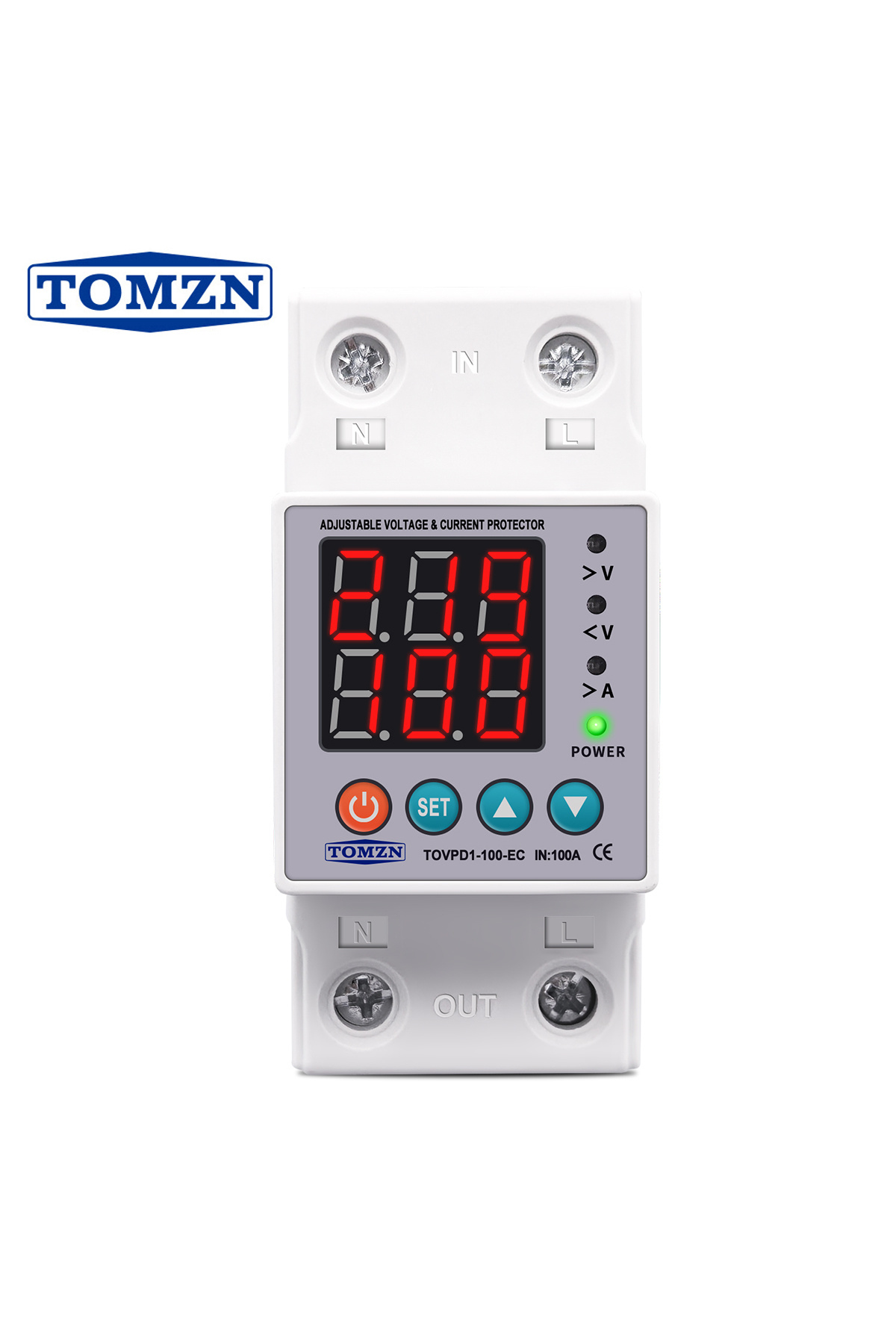 TOMZN Voltaj ve Akım Koruma Rölesi Yüksek Alçak Gerilim Akım Koruyucu ...