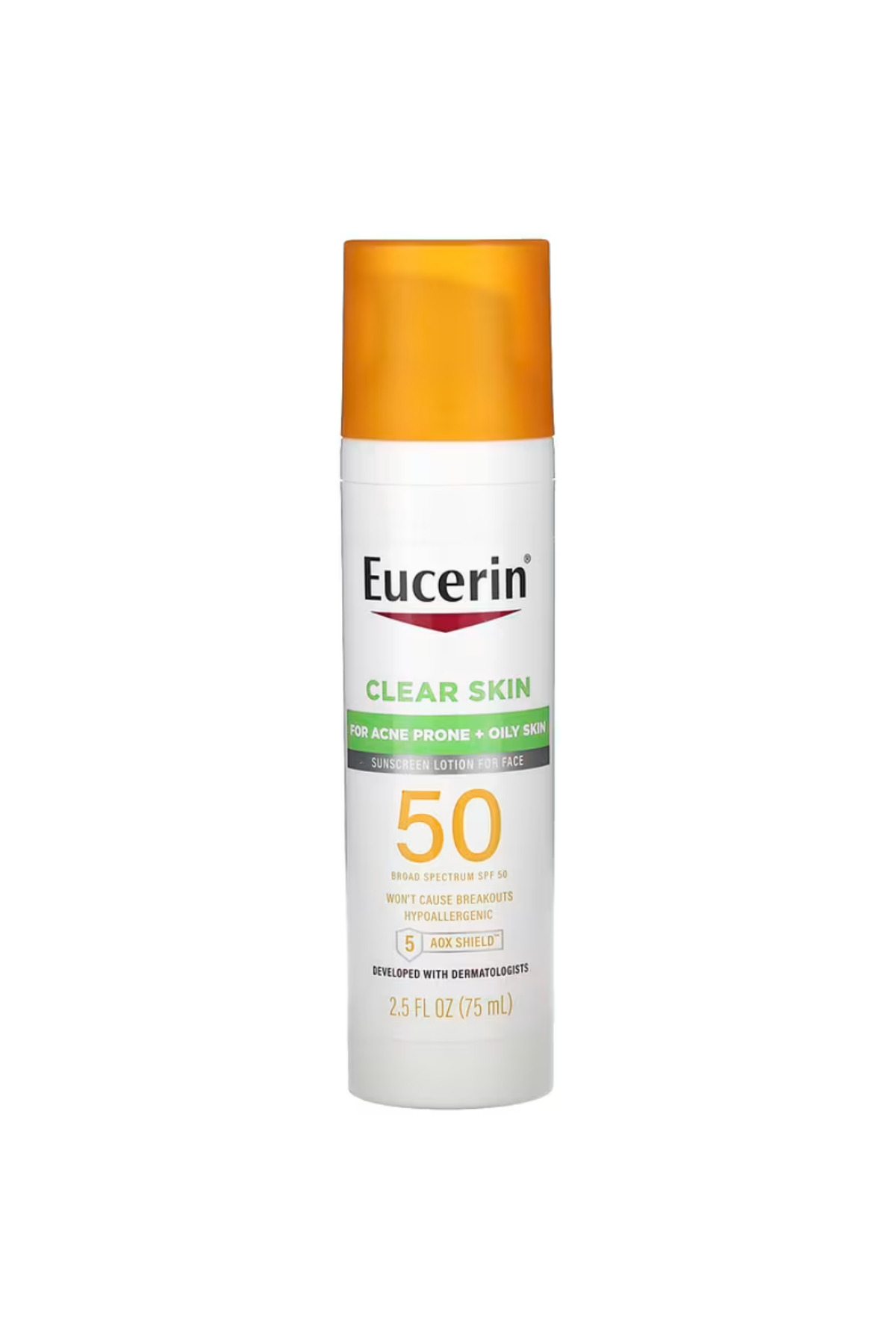 Eucerin , Clear Skin, Lightweight Sunscreen Lotion for Face, SPF 50 ...