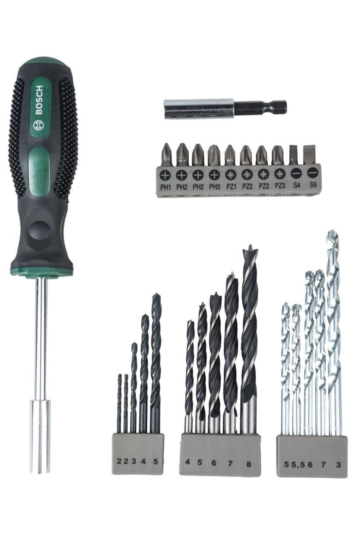Bosch 27 Parça Tornavida, Vidalama Ve Matkap Uçlu Aksesuar Seti ...