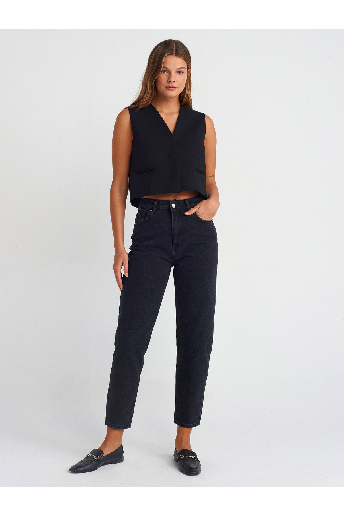 Dilvin 71740 Basic Mom Pantolon-Siyah - Fiyatı, Yorumları