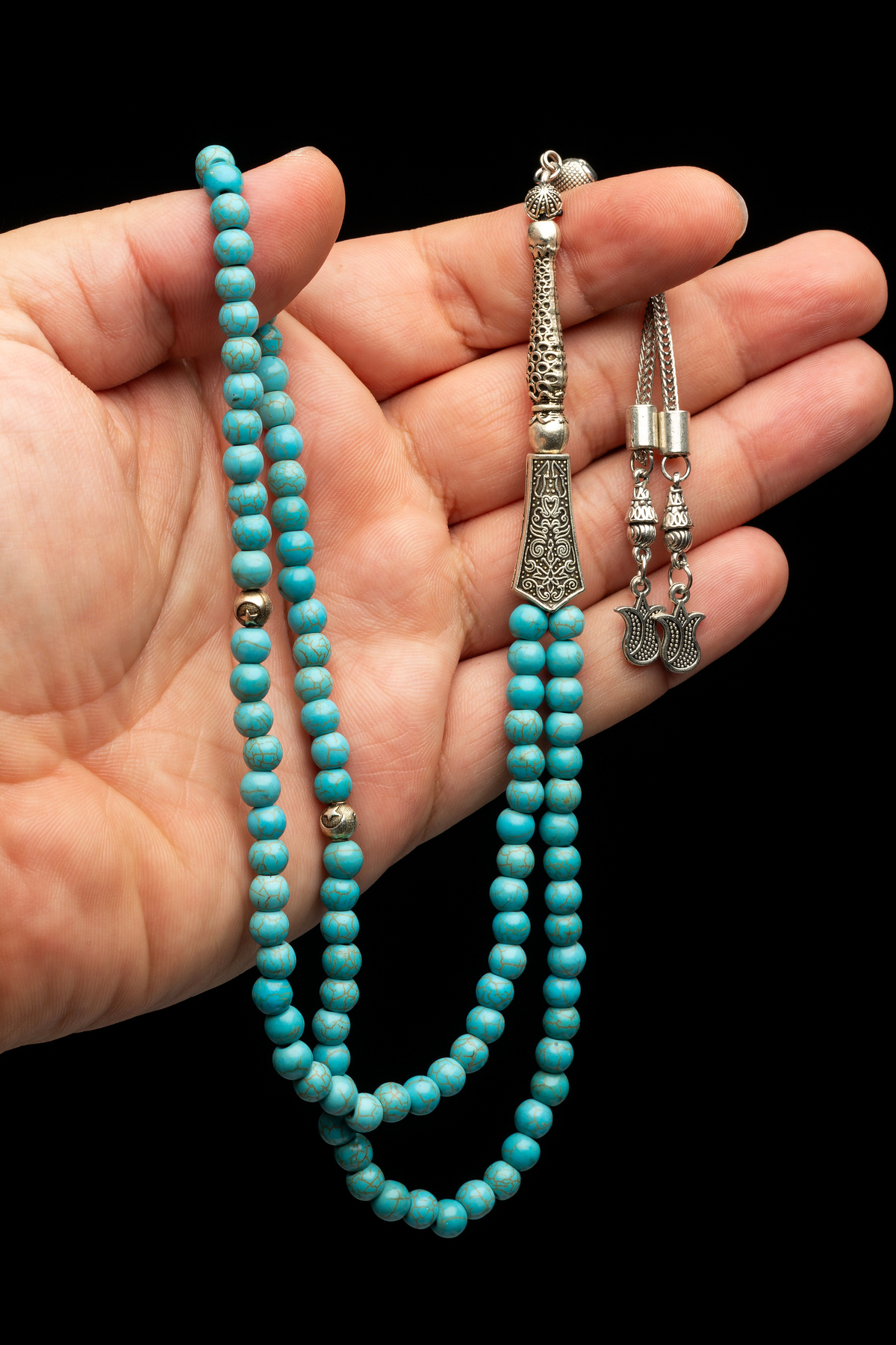 OTTOTESBİH Hediyelik Tesbih, 5x6mm 99'luk Namaz Tesbihi, Firuze Tesbih ...