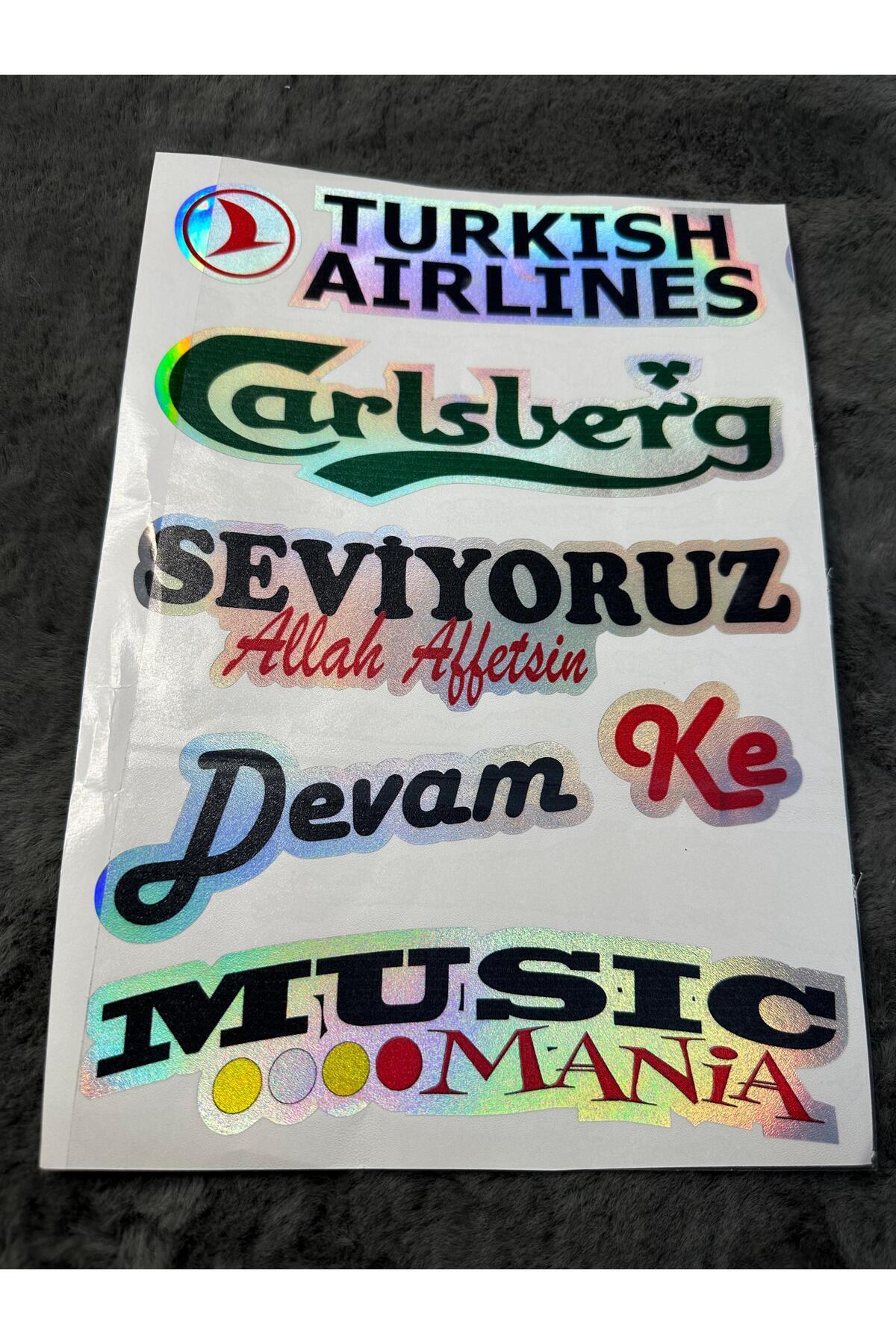 OTOMOR AKSESUAR Hologram 5'li Sticker Turkish Airlines Seri Araba Oto Cam Fiyatı, Yorumları ...