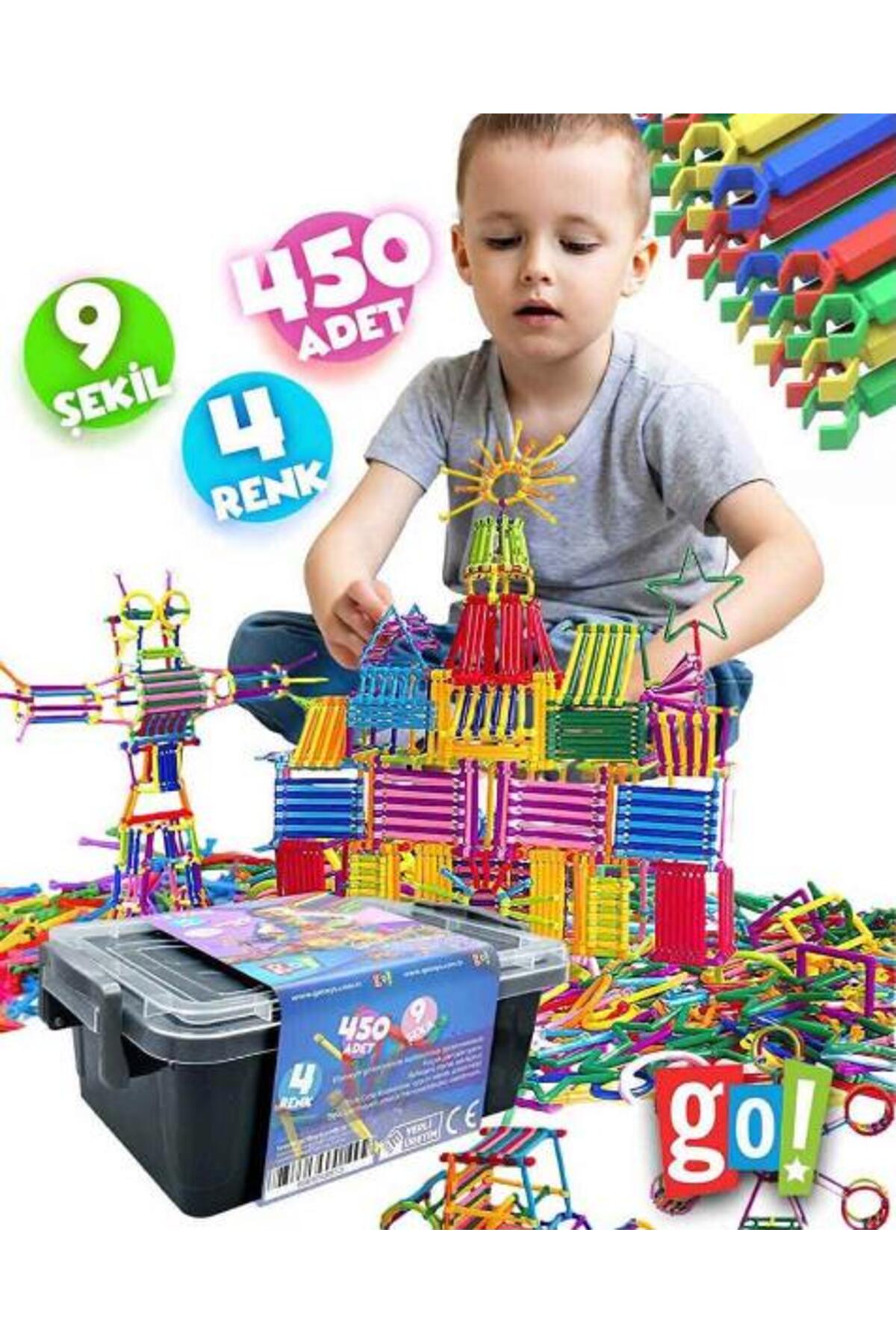 mythos GROWISE GO-TOYS EGITICI GEOMETRIK SEKIL VE CUBUKL 450 PARCA ...