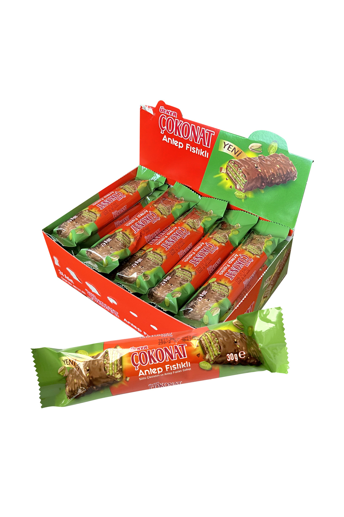 Ülker Çokonat Antep Fıstıklı Gofret 30 gr x 24 Adet - Fiyatı, Yorumları