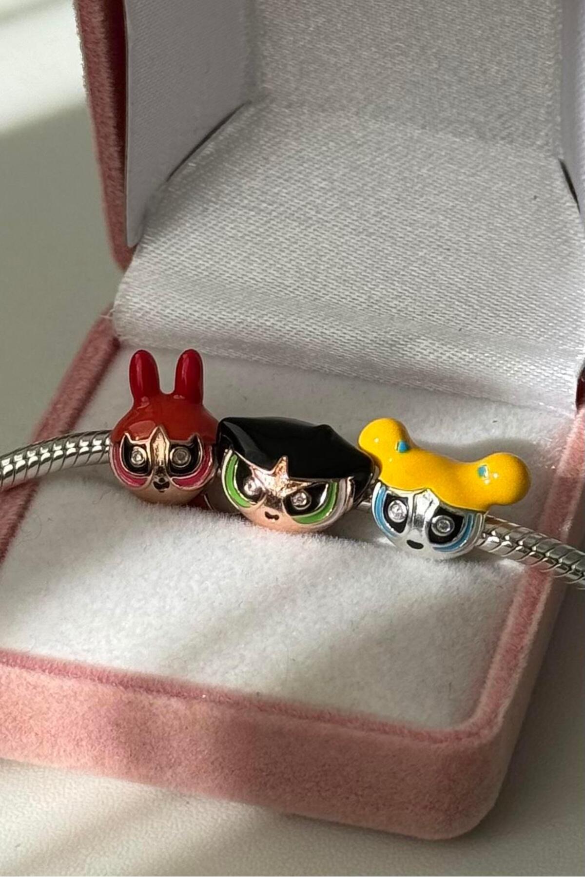 CERENY.CO Powerpuff Girls Bubbles Charm 925 Ayar Gümüş - Fiyatı, Yorumları