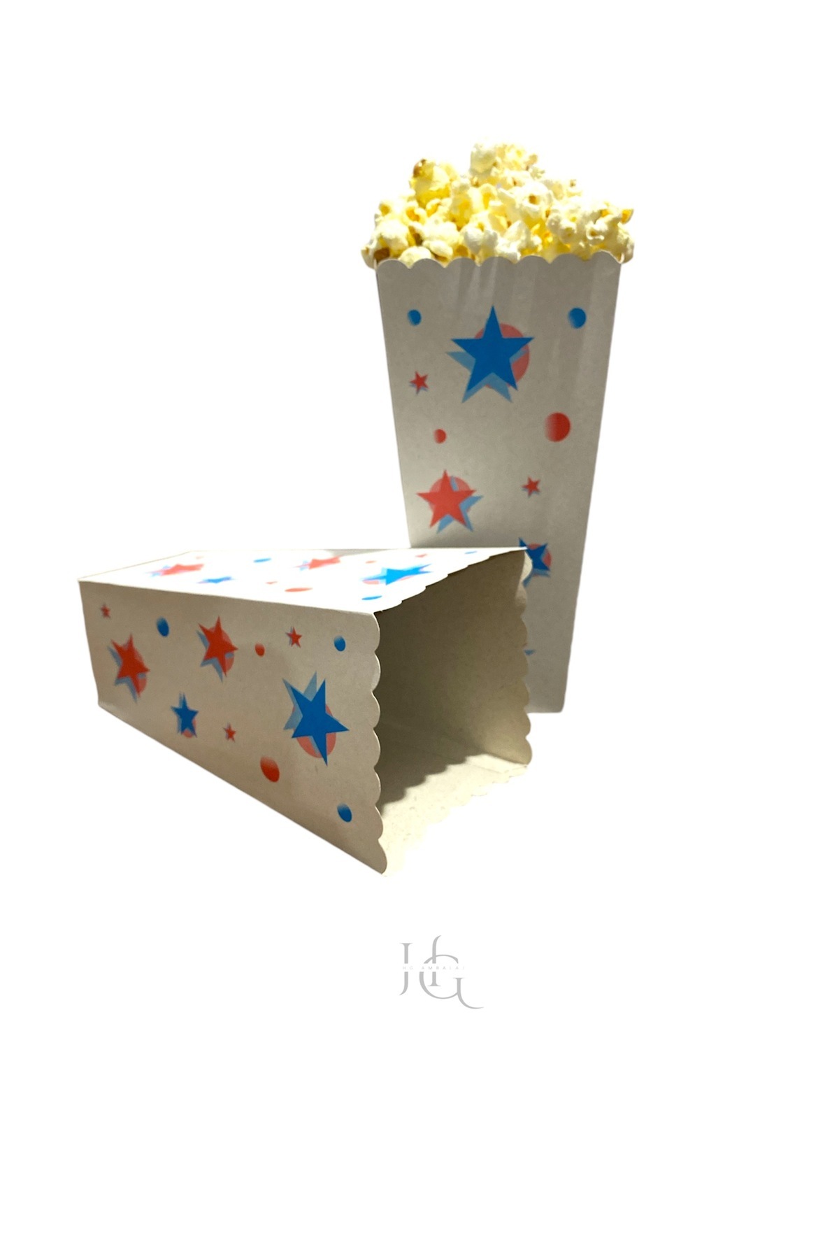 HG Tedarik PopCorn Mısır Kutusu, Patlamış Mısır Kutusu , 19cm x 9cm x ...