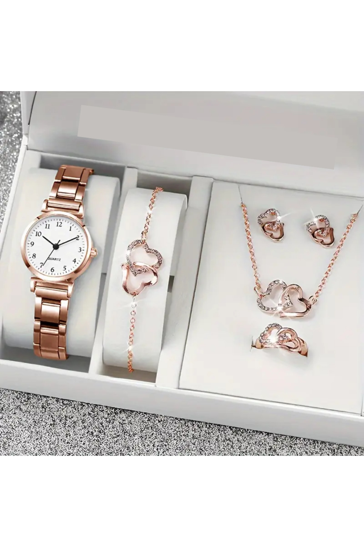 Geneva 6 Parça Kadın Saat & Kalp Takı Seti - Vintage , Anneler Günü ...