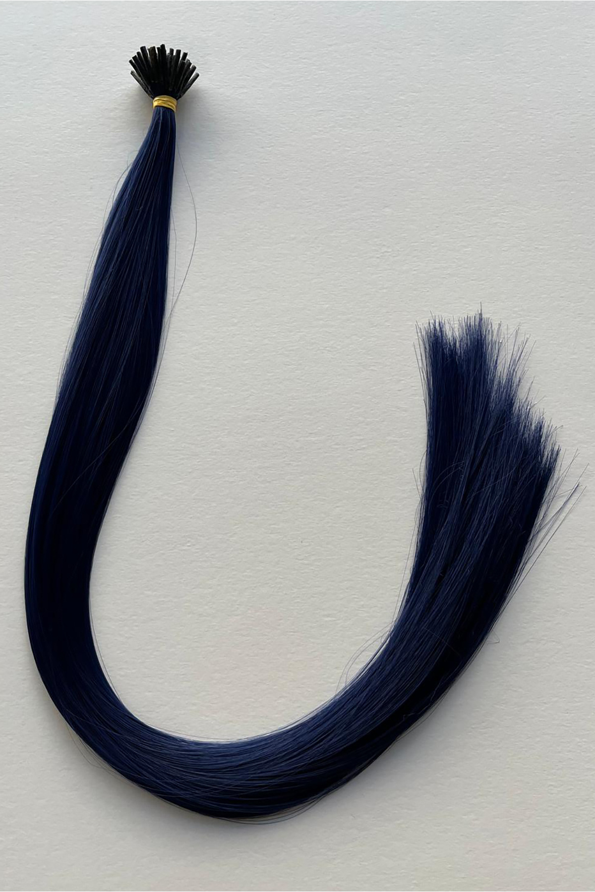 Eva Peruk Fiber Renkli Boncuk Kaynaklık Saç Koyu Mavi 10 Adet +takım ...