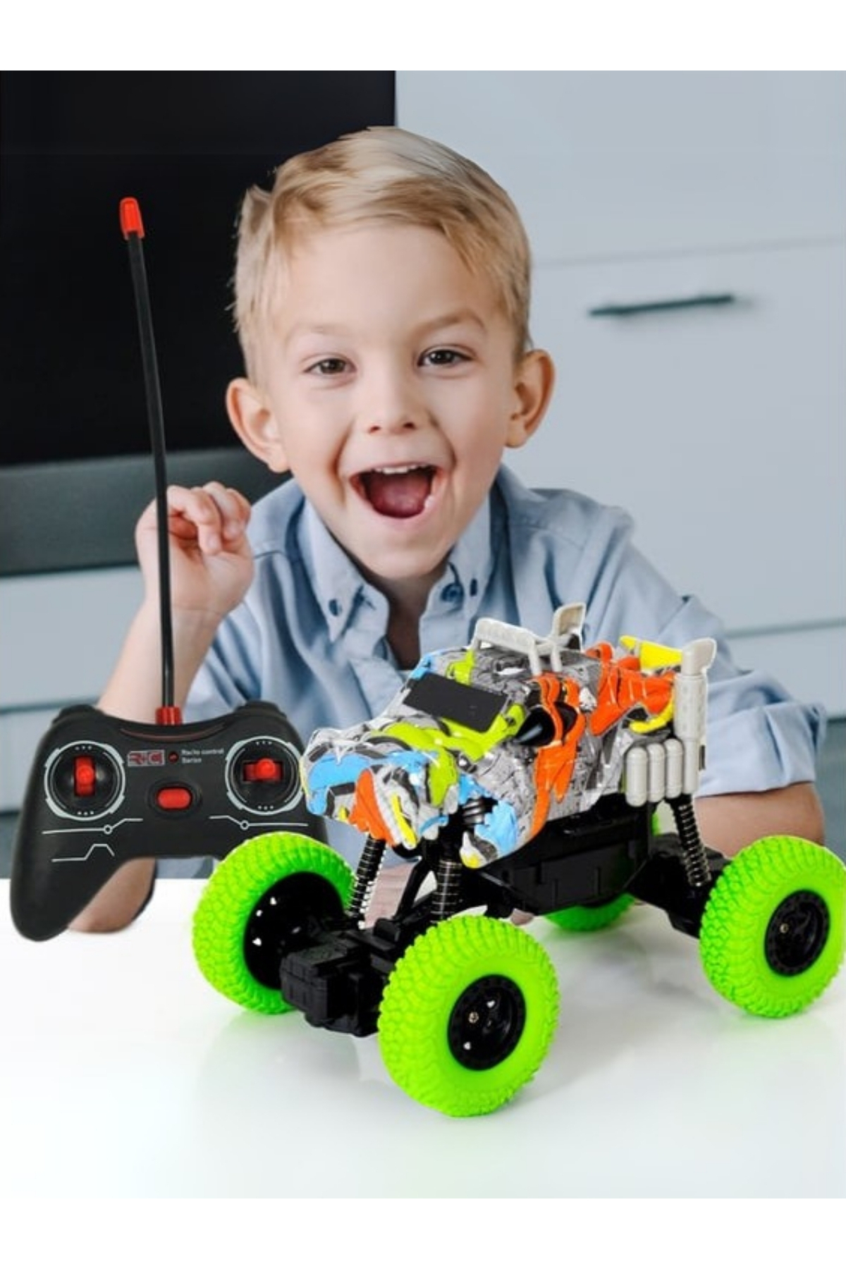 TUENGİ STORE Uzaktan Kumandalı Şarjlı Off Road Animals Climbing Car ...